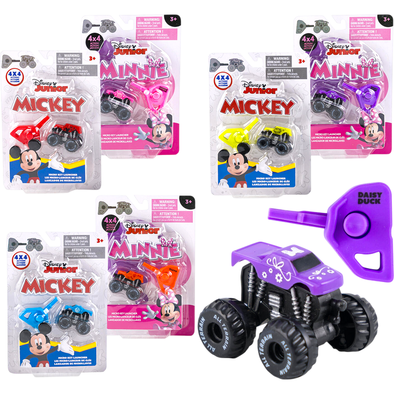 Disney Junior Micro Key Launcher Mini 4x4 Toy Trucks 24 Count | Cow ...