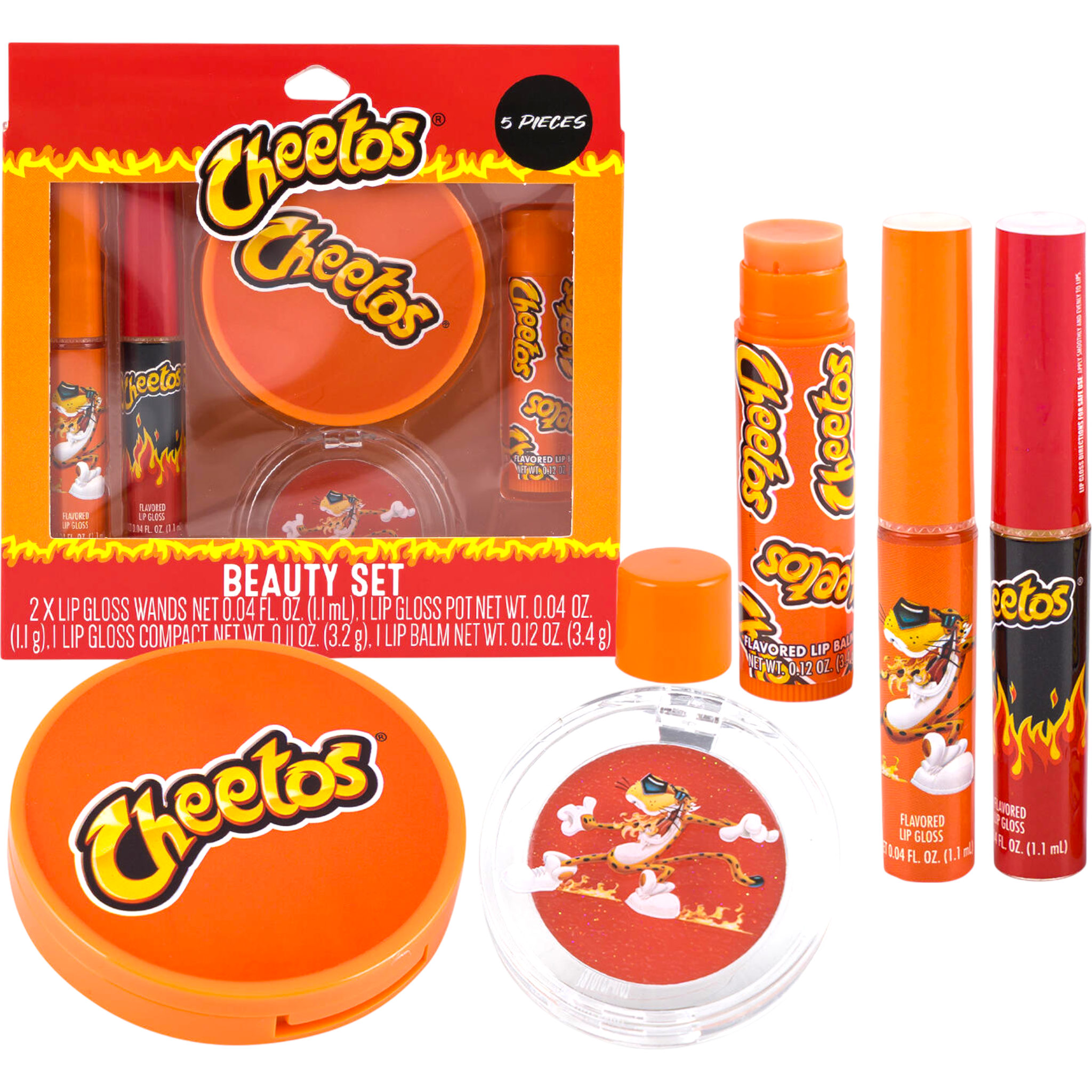 Cheetos 5 Piece Beauty Set 3 Count | Cow Crack Wholesale