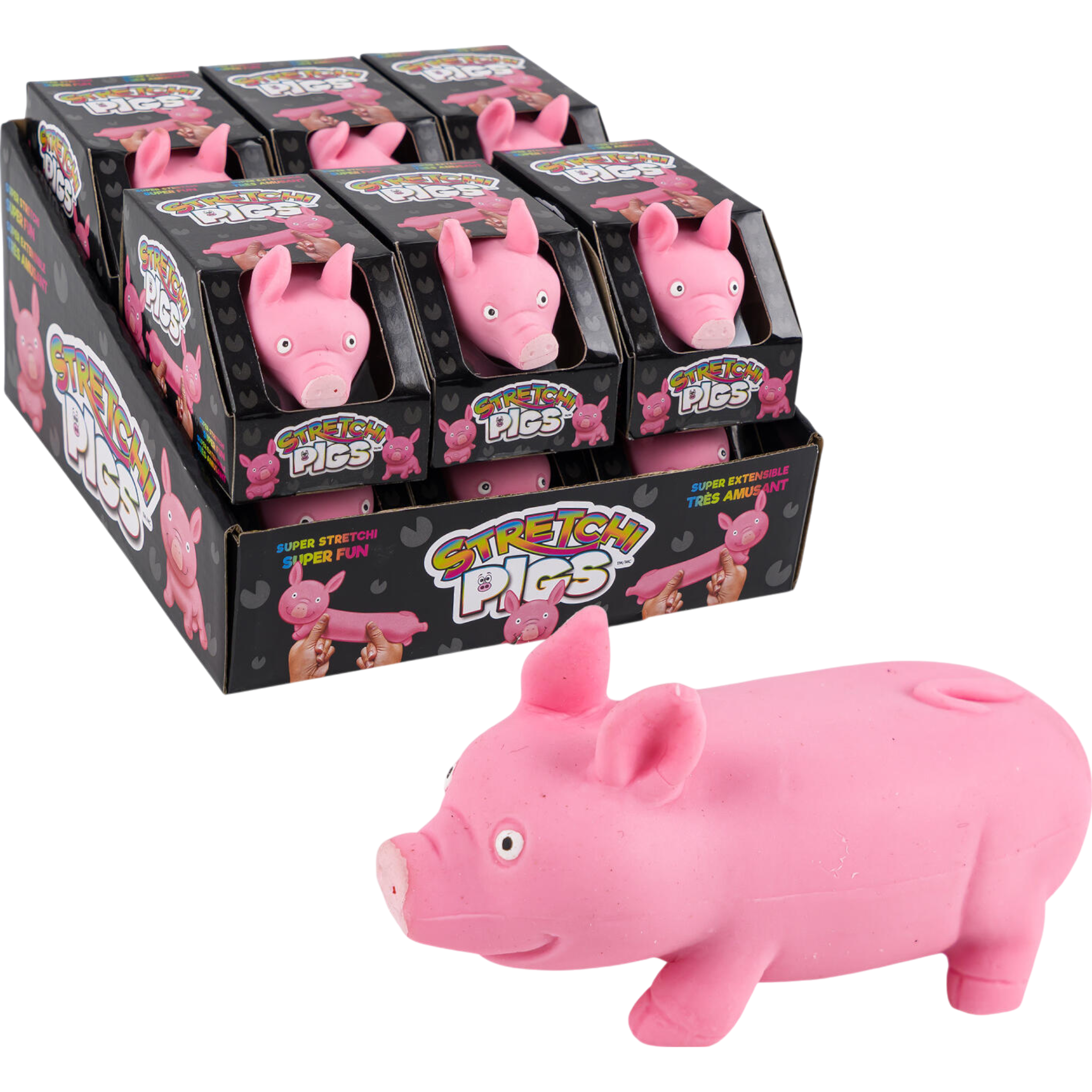 Stretchy Pigs 12 Count | Cow Crack Wholesale