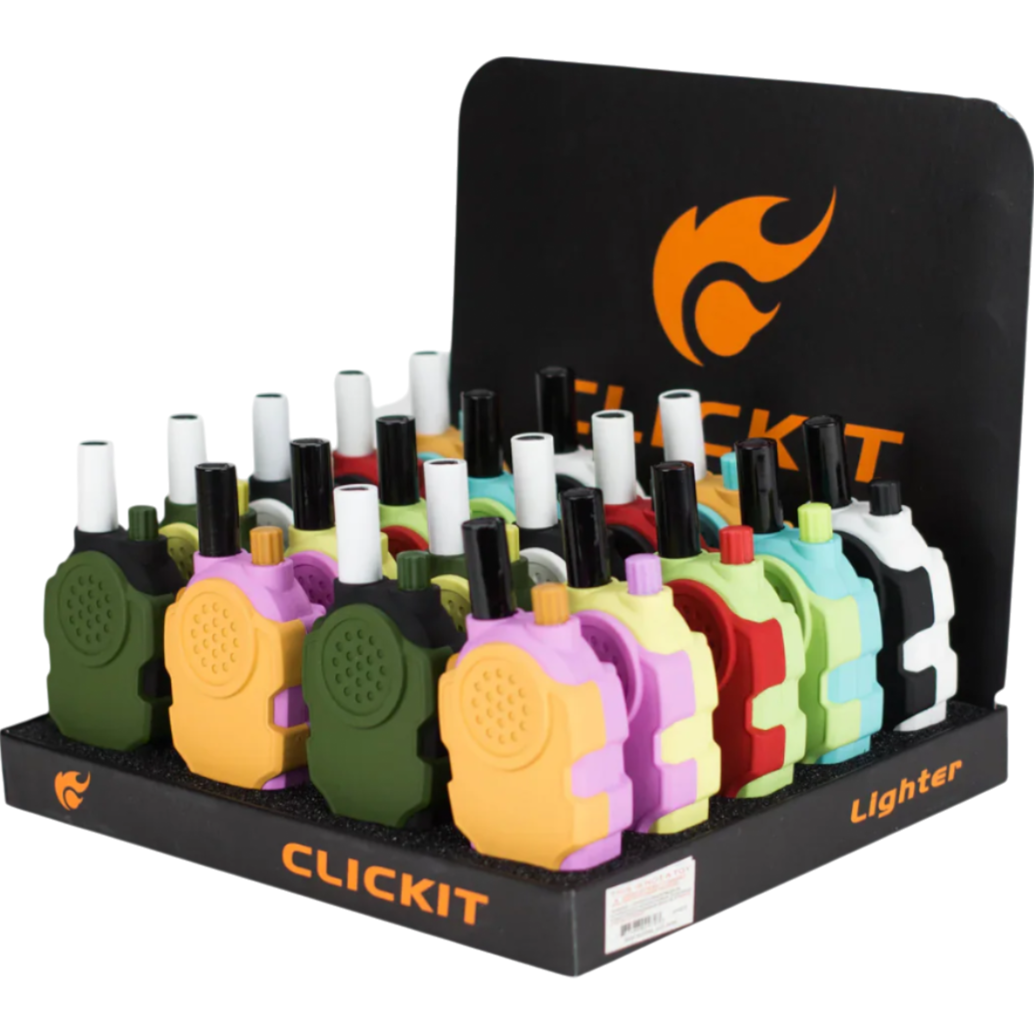 Clickit Torch Walkie Talkie Lighter 20 Count | Cow Crack Wholesale