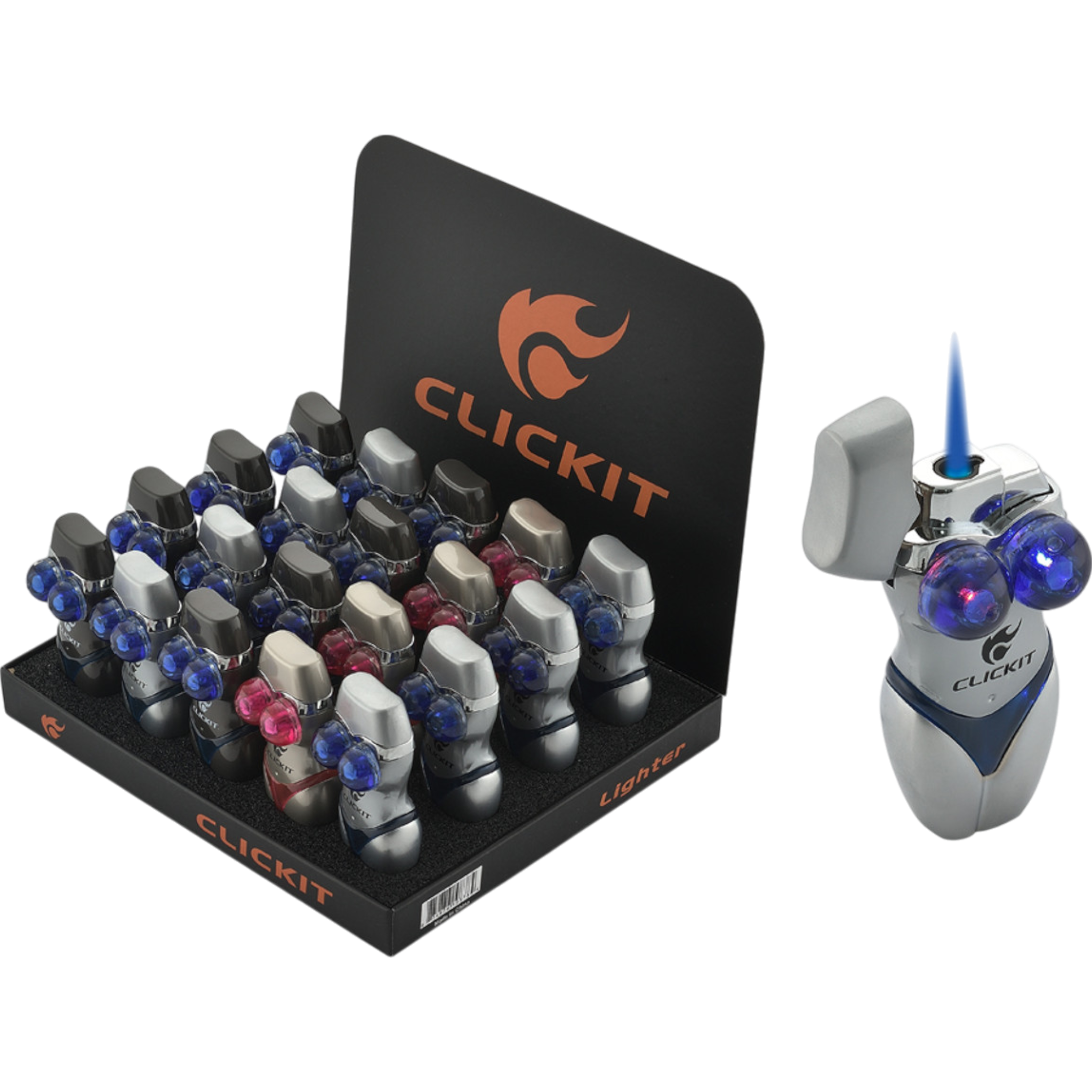 Clickit Torch Bikini Torch Lighter 20 Count | Cow Crack Wholesale
