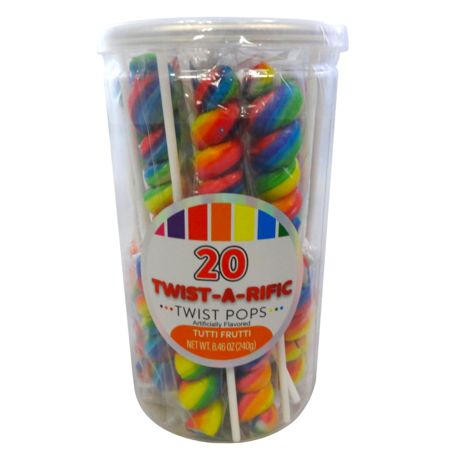 Rainbow Mini Twist Pops 16 Count | Cow Crack Wholesale