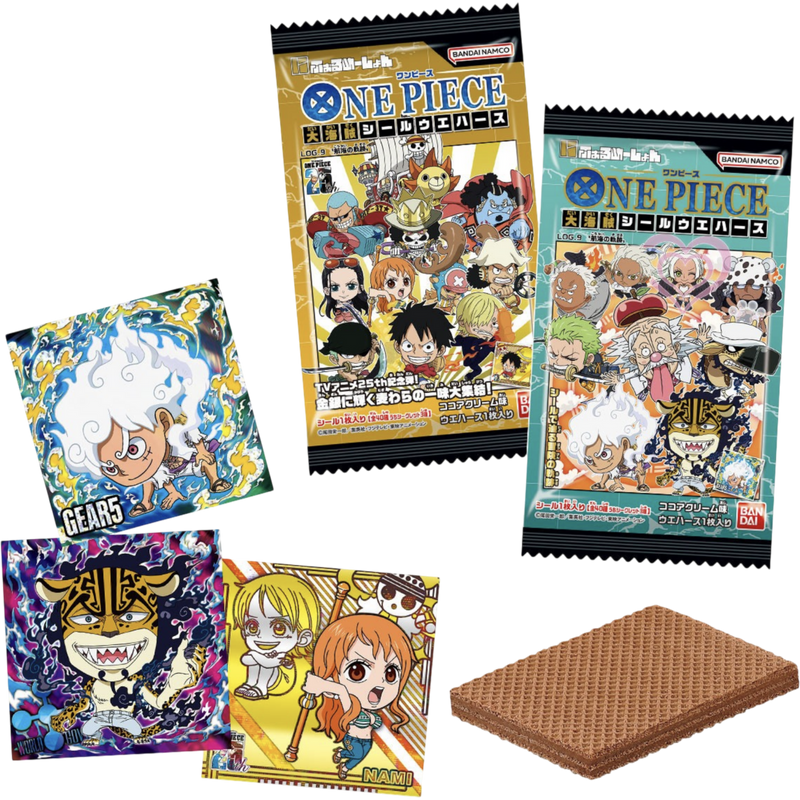 Bandai Namco One Piece Collectable Sticker & Wafer Volume 1- 20 Count ...