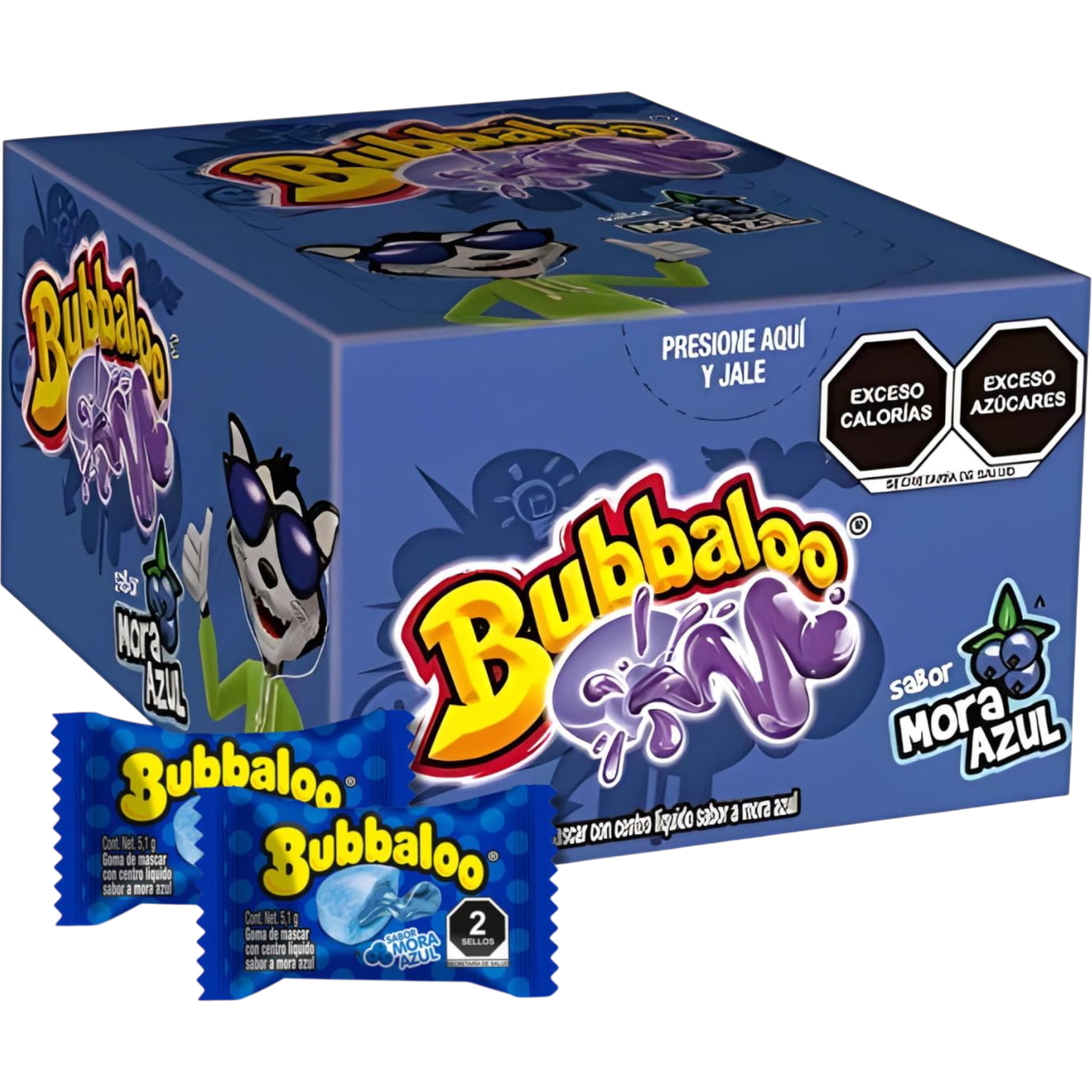 Bubbaloo Mora Azul Gum | Cow Crack Wholesale
