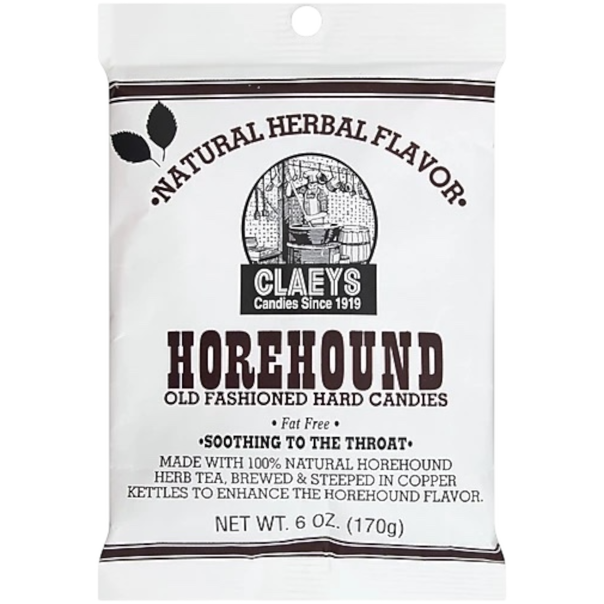 Claeys Old Fashioned Hard Candies Horsehound 12 Count | Cow Crack Wholesale