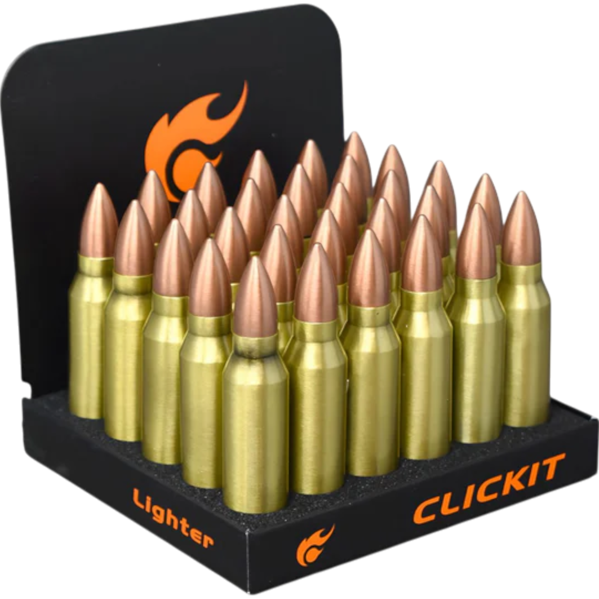 Clickit Torch Lighter Bullet 30 Count | Cow Crack Wholesale