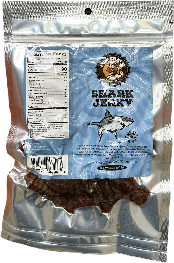 Cow Crack Shark Jerky 2.75 oz | Cow Crack Wholesale