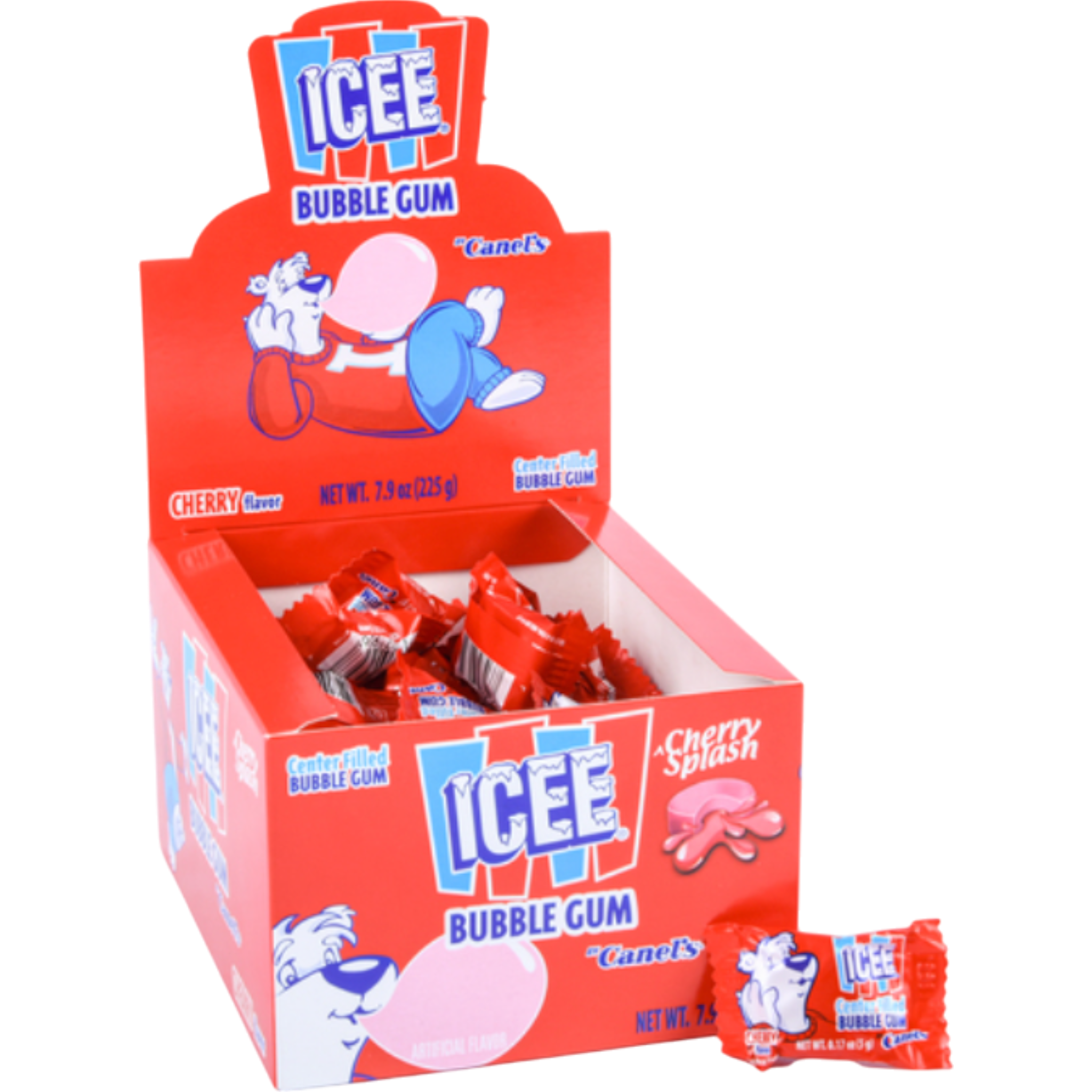 Icee Bubblegum Cherry Splash 45 Count | Cow Crack Wholesale