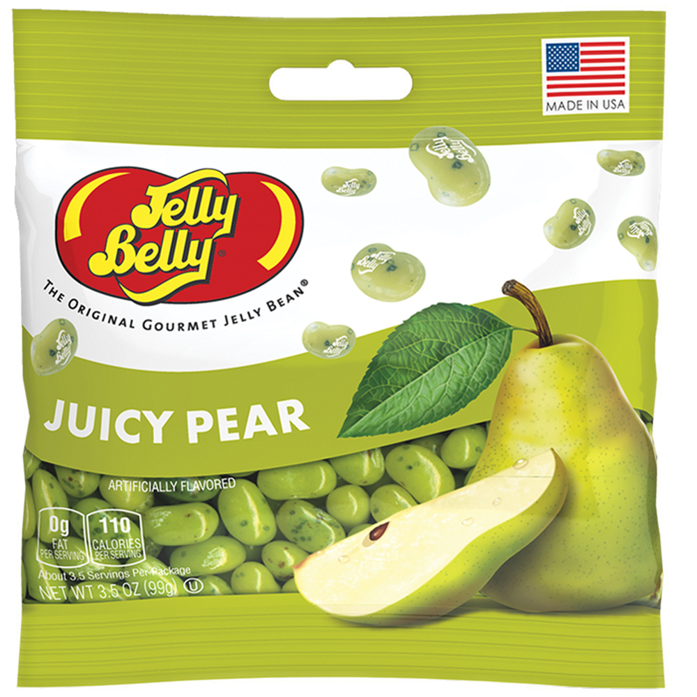 Jelly Belly Juicy Pear 3.5 oz 12 Count | Cow Crack Wholesale