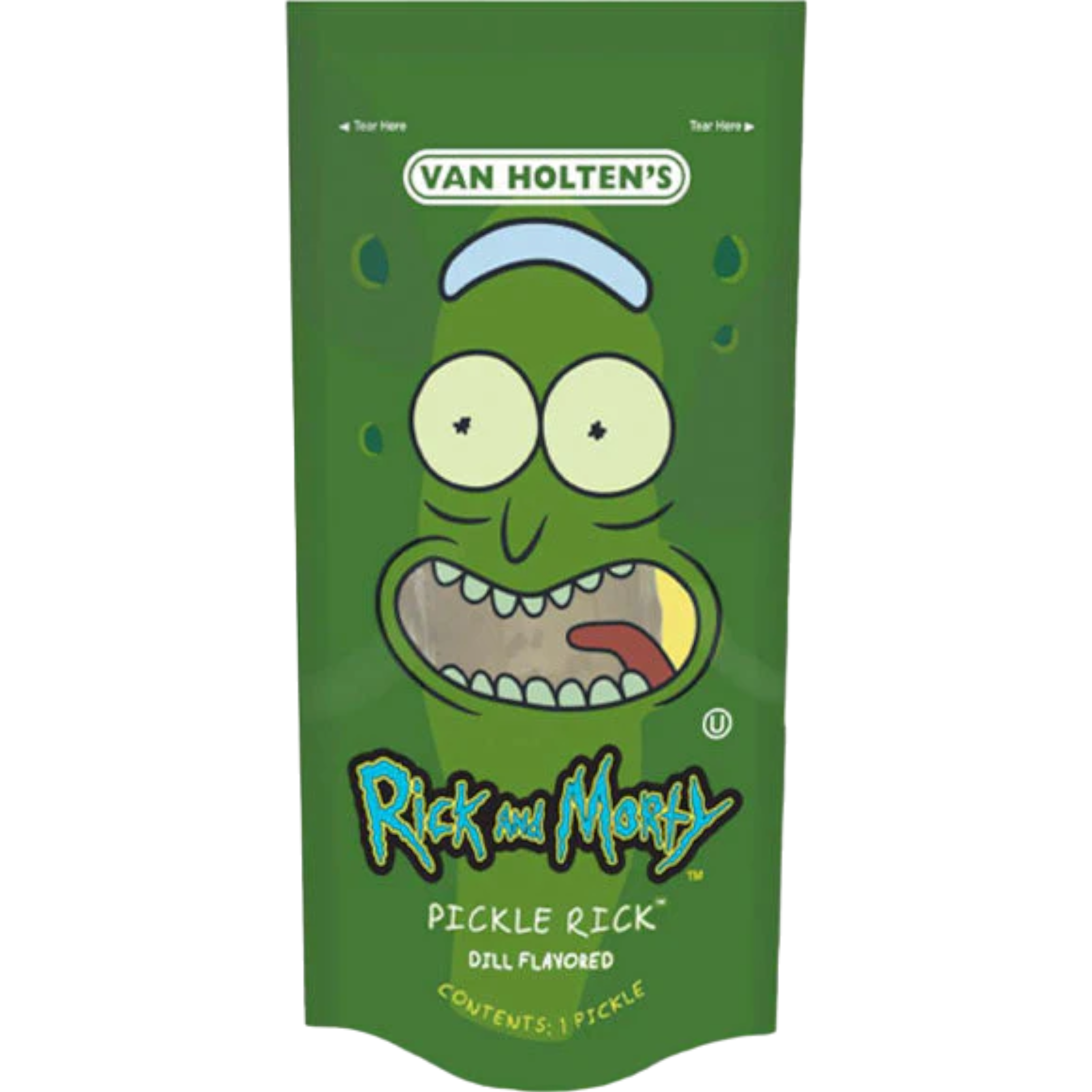 Van Holten's Rick and Morty Pickle Rick Pickle in a Pouch | Cow Crack ...
