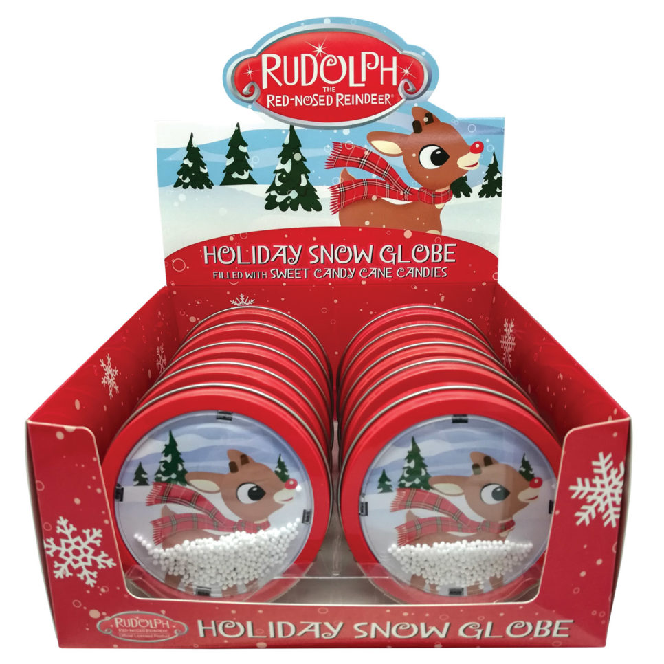 Rudolph Holiday Snow Globe 12 Count | Cow Crack Wholesale