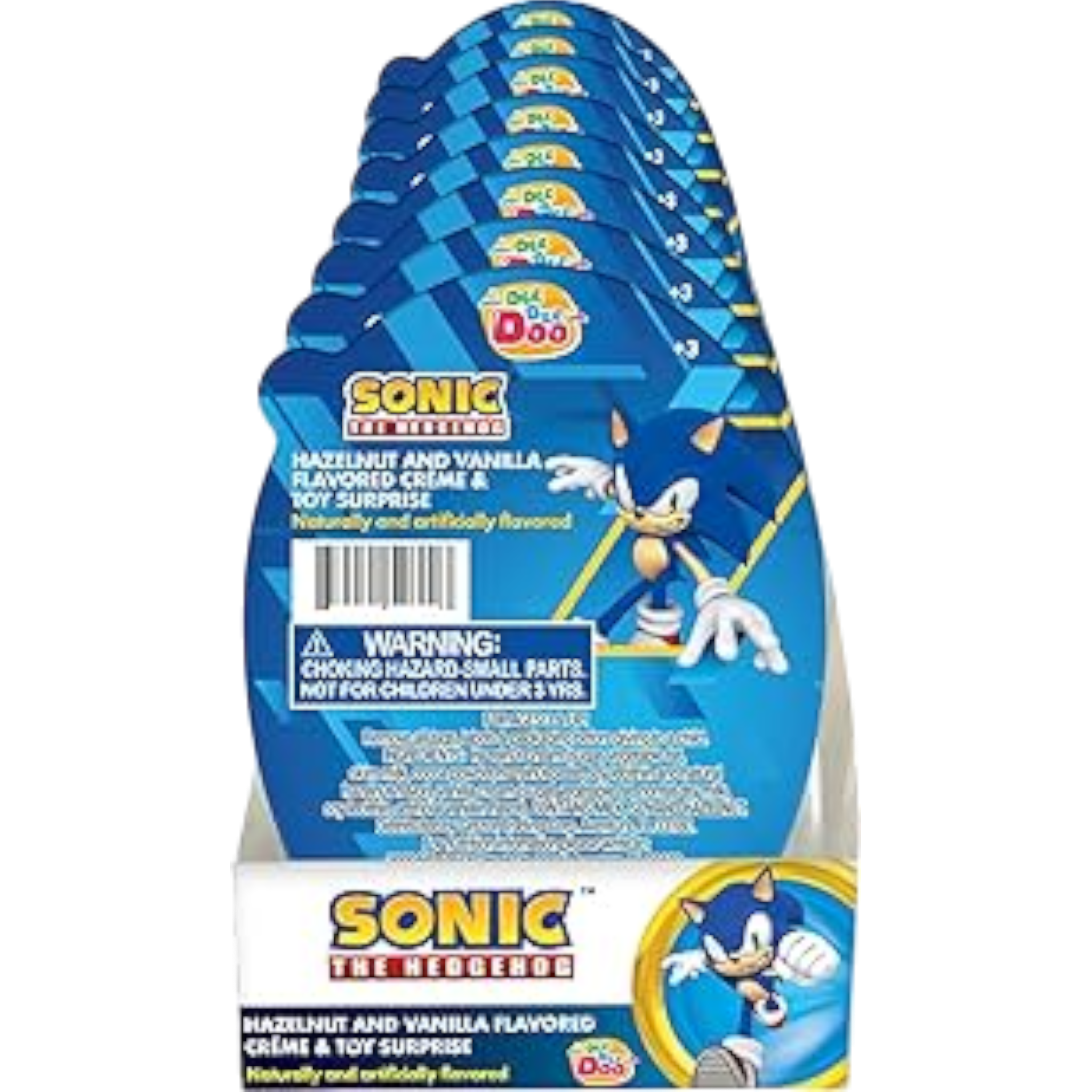Sonic the Hedgehog Creme and Toy Surprise 8 Count | Cow Crack Wholesale