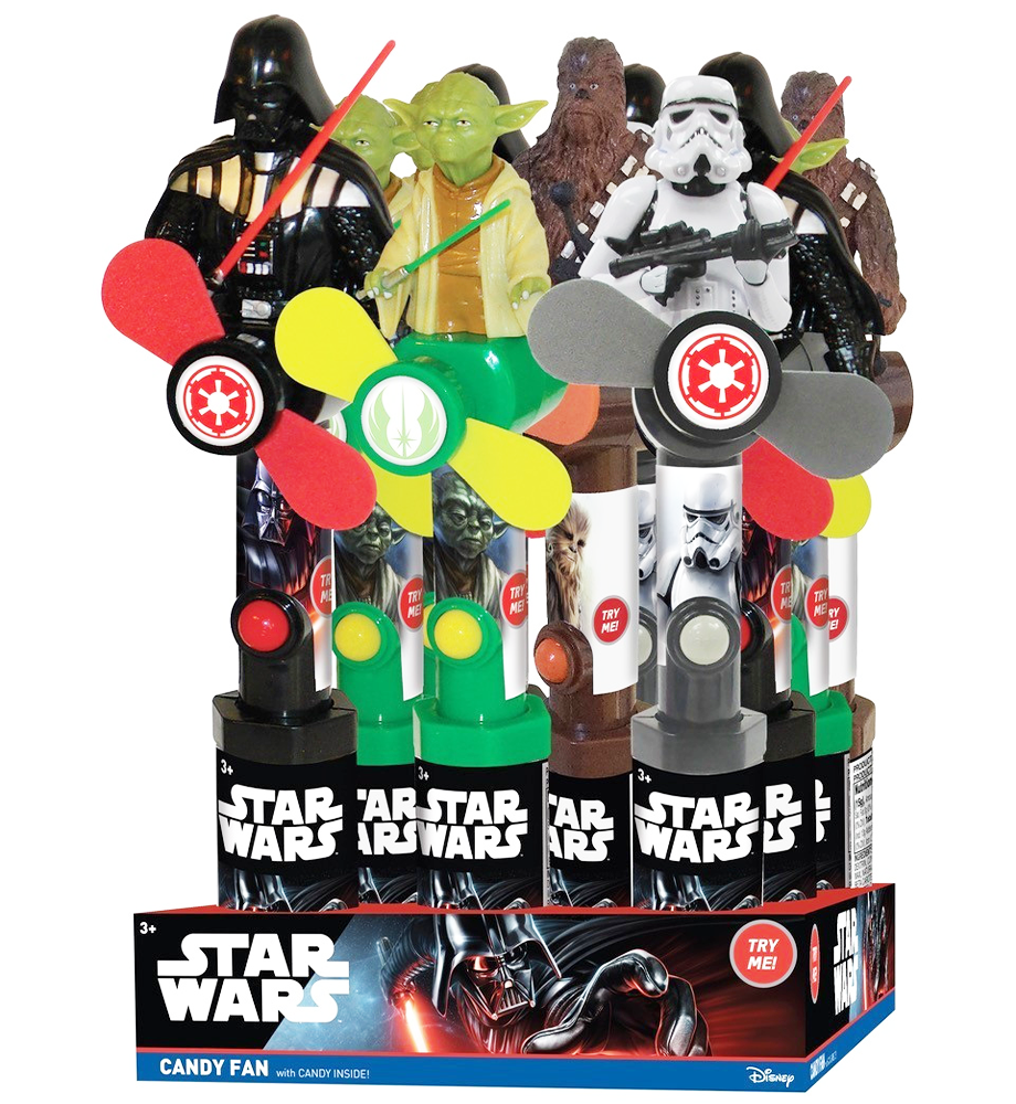 Star Wars Candy Fan 12 Count | Cow Crack Wholesale