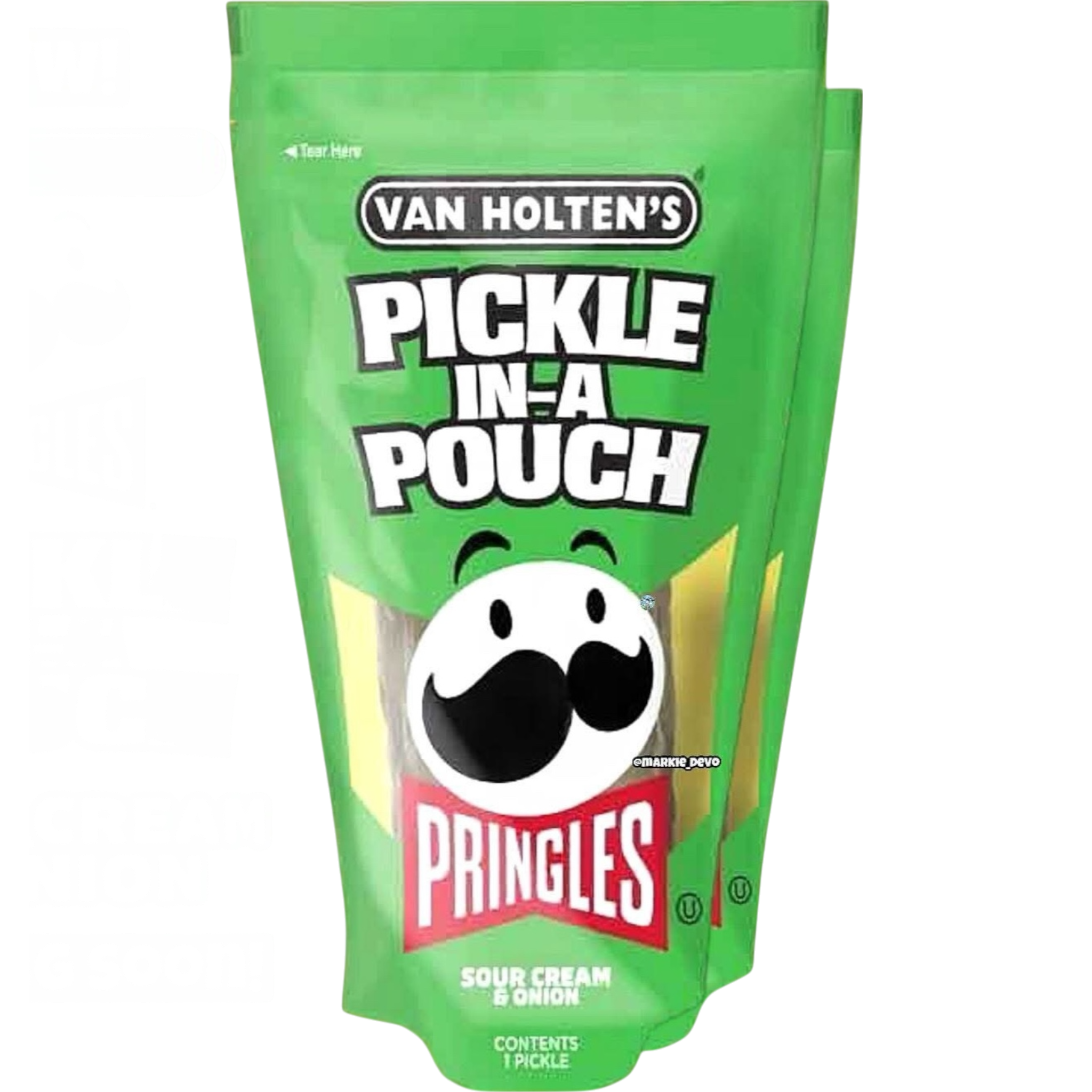 Van Holten's Pringles Sour Cream & Onion Pickle in a Pouch | Cow Crack ...