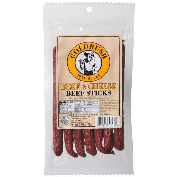 Goldrush Beef & Cheese Beef Stick 7 OZ