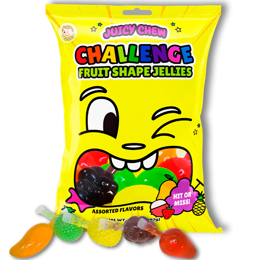 Juicy Chew Challenge Tik Tok Fruit Shaped Jellies| Cow Crack Wholesale